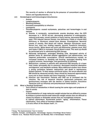 Uremia and Uremic Syndrome | DOCX