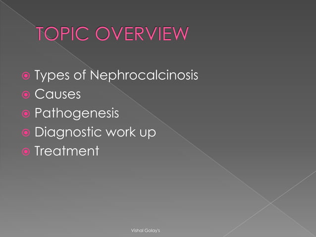 Nephrocalcinosis | PPTX | Medical Tests | Medical Health
