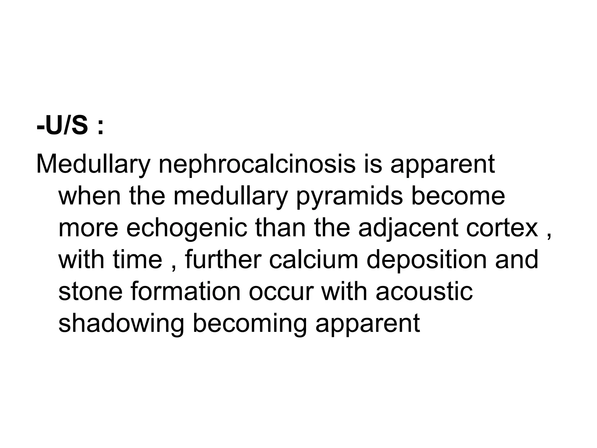 Diagnotic Imaging of Nephrocalcinosis | PPT