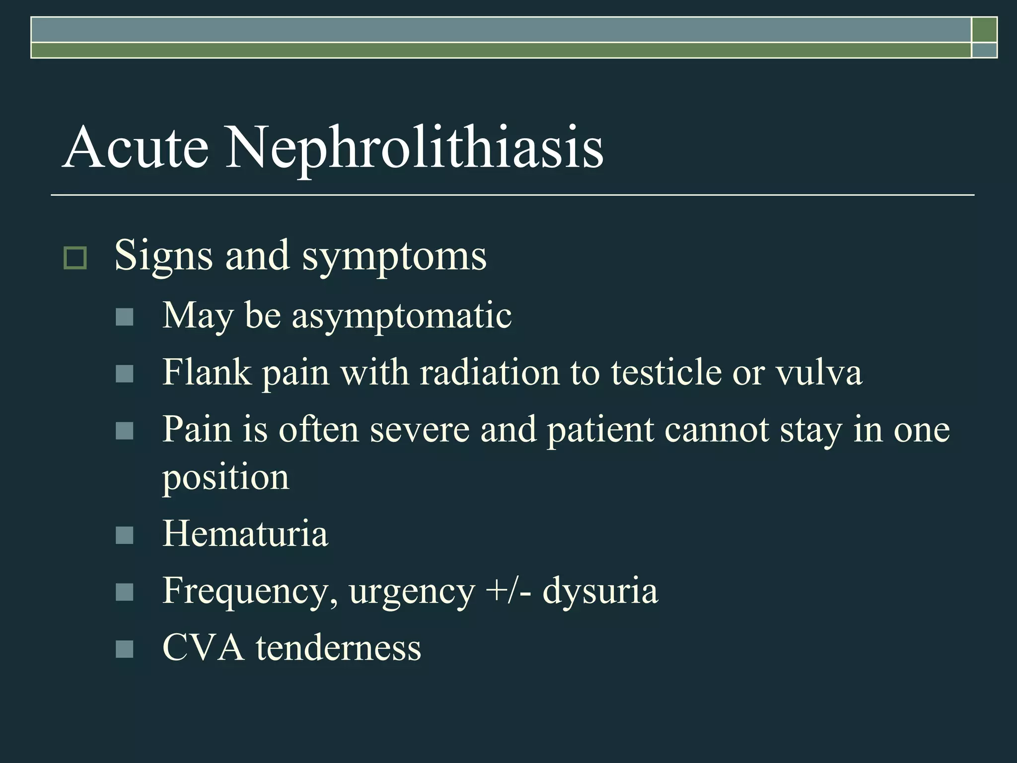 Nephrolithiasis | PPTX