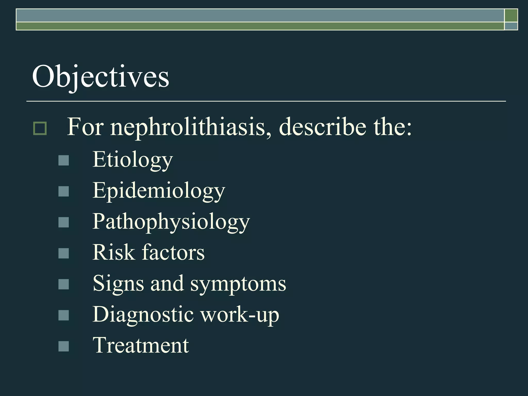 Nephrolithiasis | PPTX