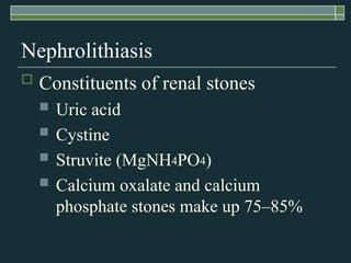 Nephrolithiasis | PPTX