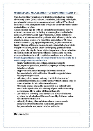 Nephrolithiasis | DOCX | Digestive Disorders | Diseases and Conditions