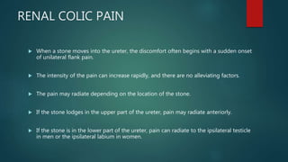 Nephrolithiasis and Pyelonephritis | PPTX