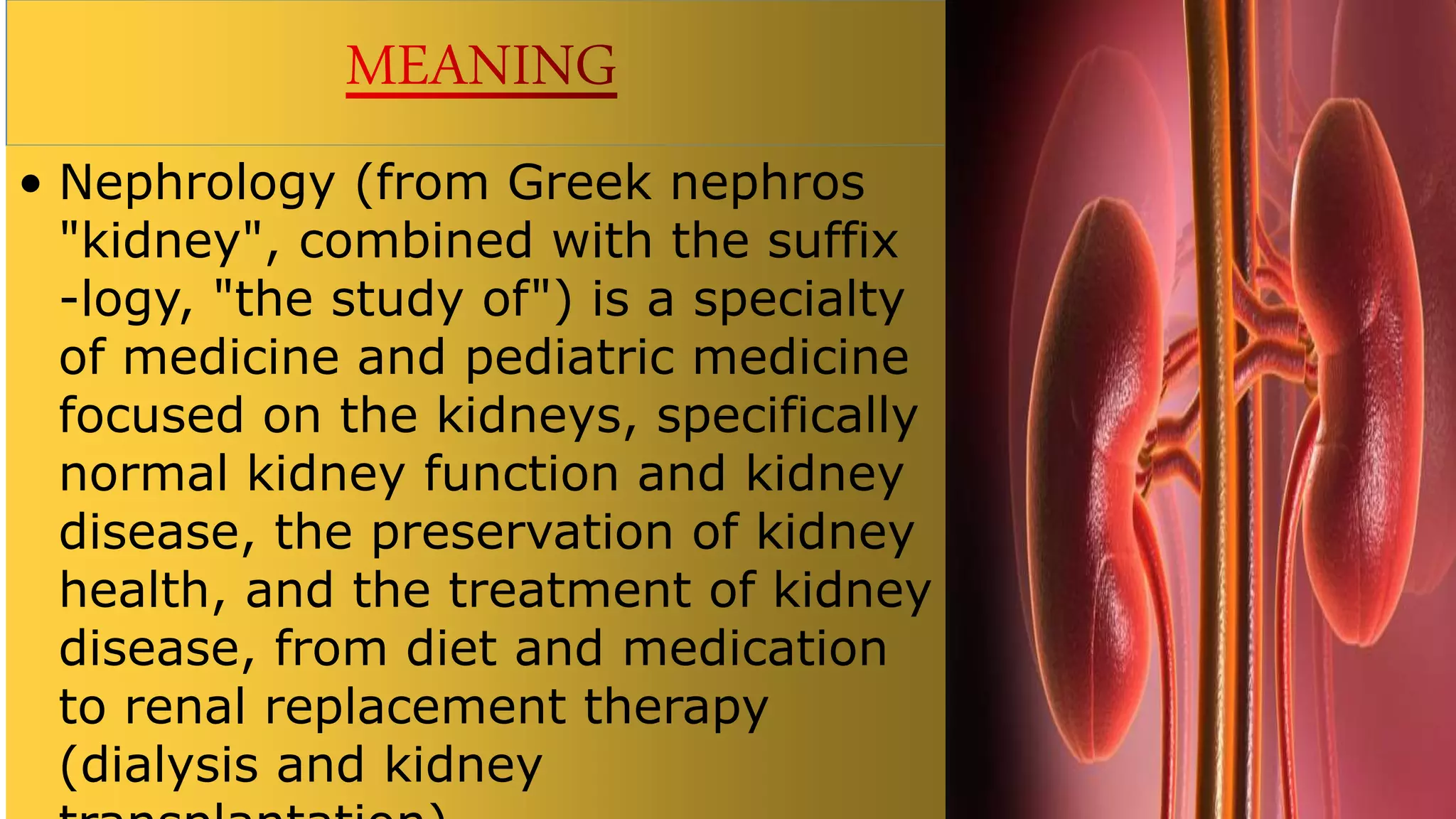 Nephrology | PPTX