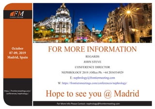 World Congress on Nephrology 2019 brochure | PDF