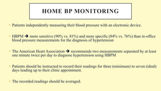 blood pressure monitoring for the follow up of hypertensive patients | PPT