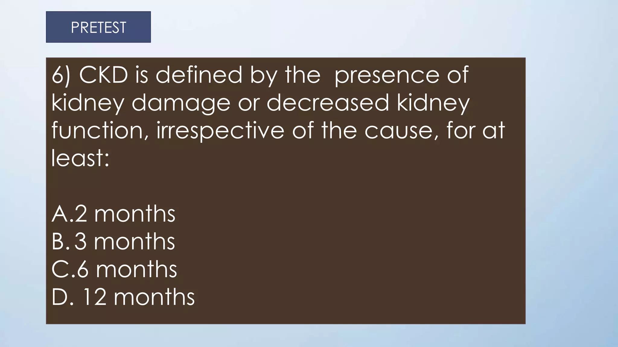 Chronic Kidney Disease, CKD, Nephrology, | PPTX