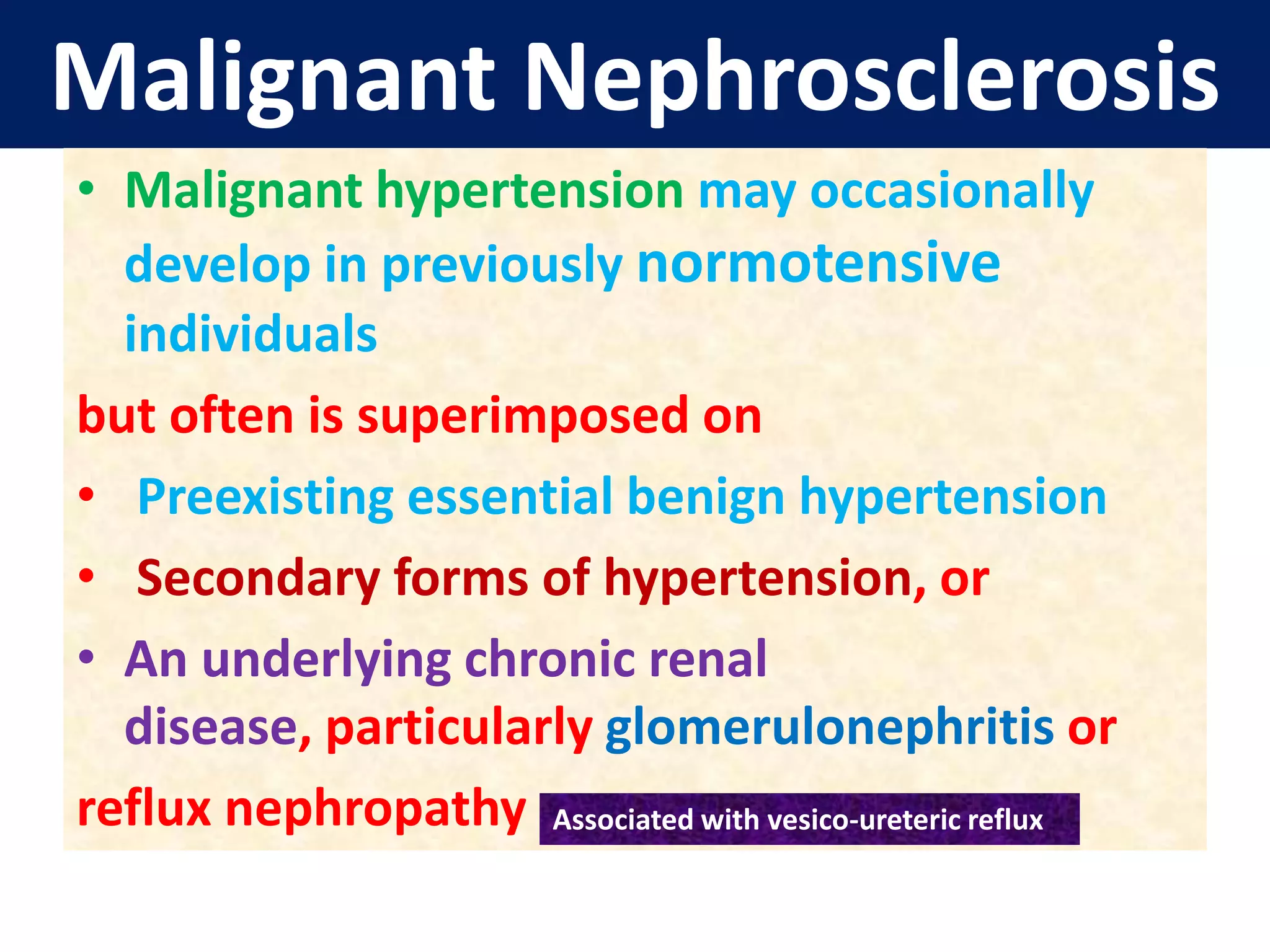 Nephrosclerosis | PPTX