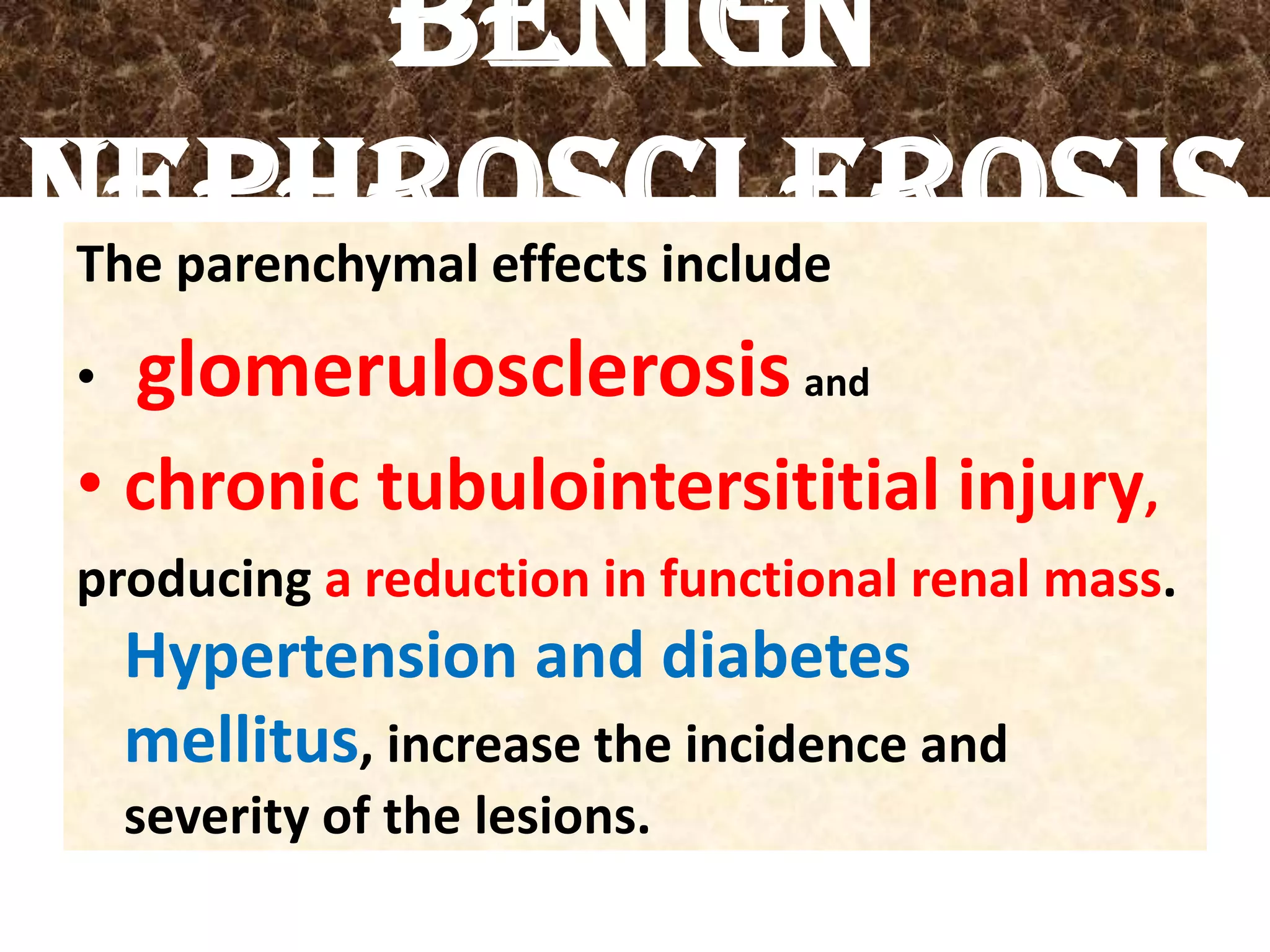 Nephrosclerosis | PPTX