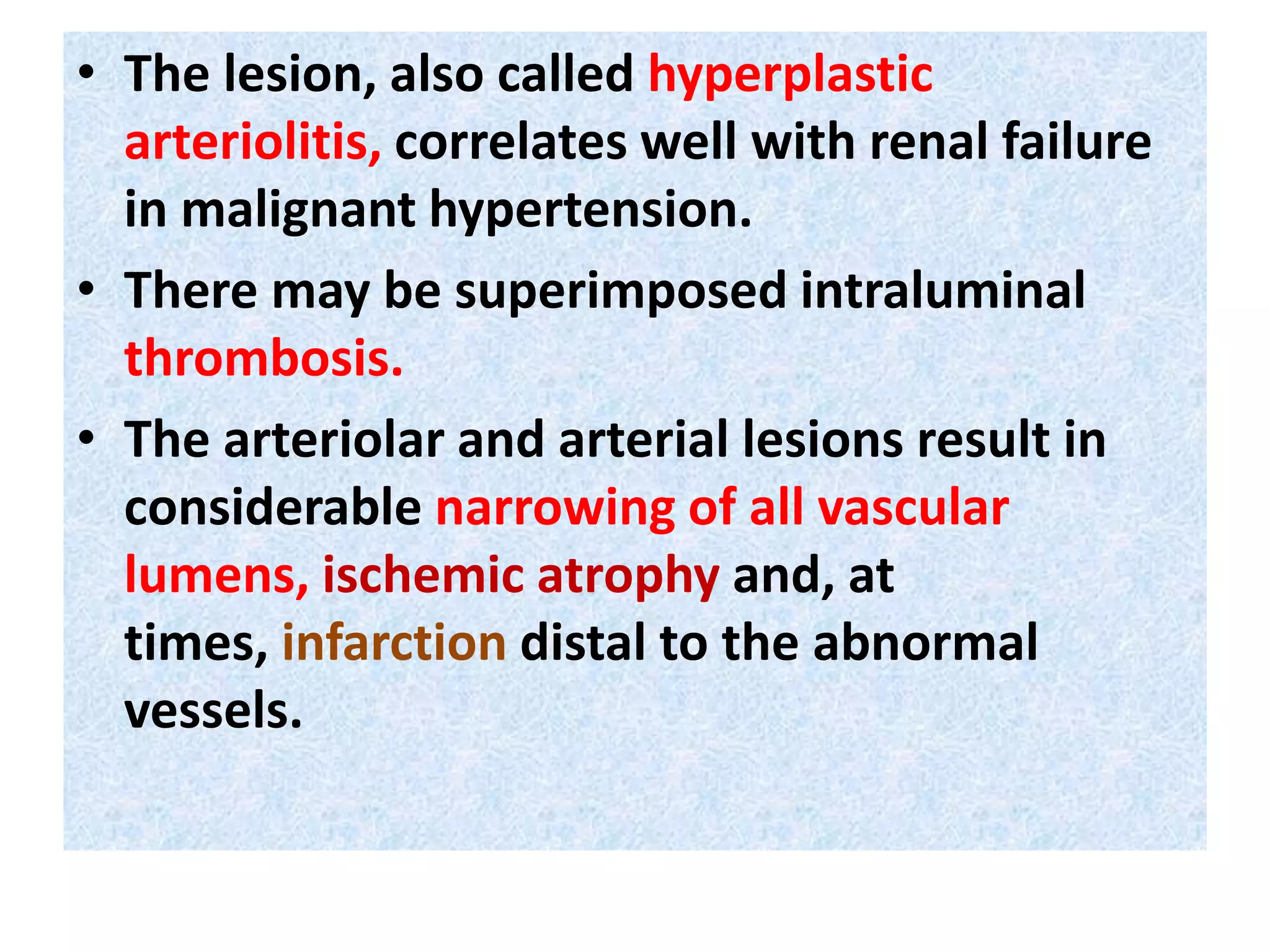 Nephrosclerosis | PPTX