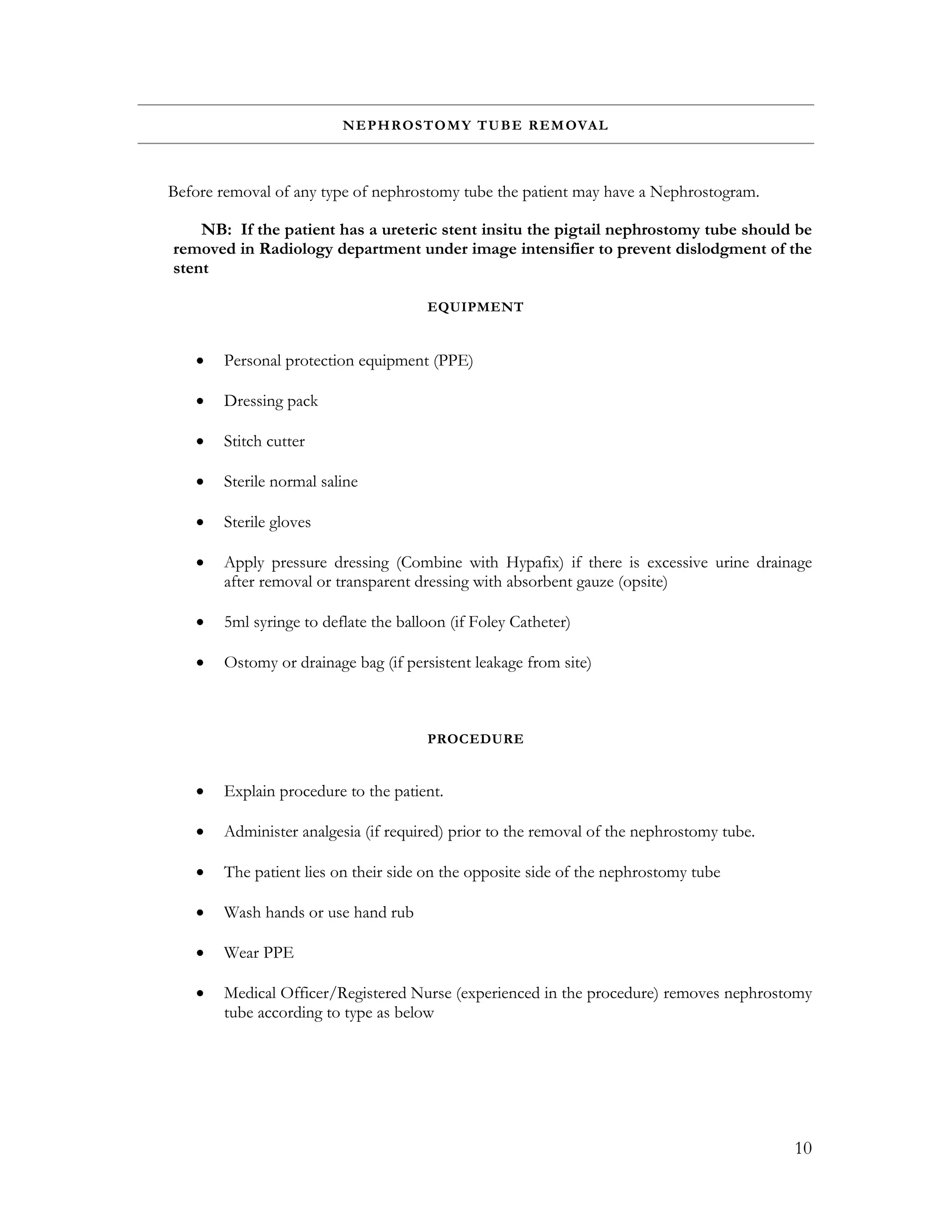 Nephrostomy tubes-toolkit (1) | PDF