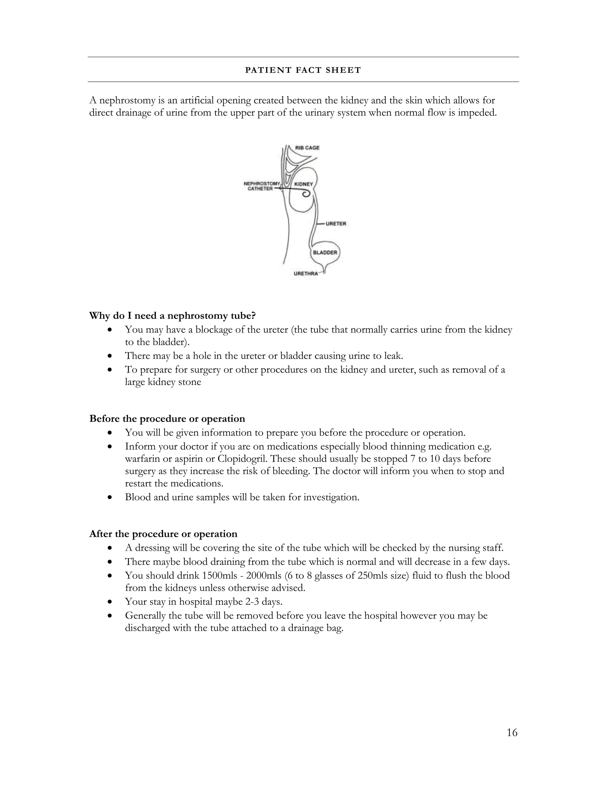 Nephrostomy tubes-toolkit (1) | PDF