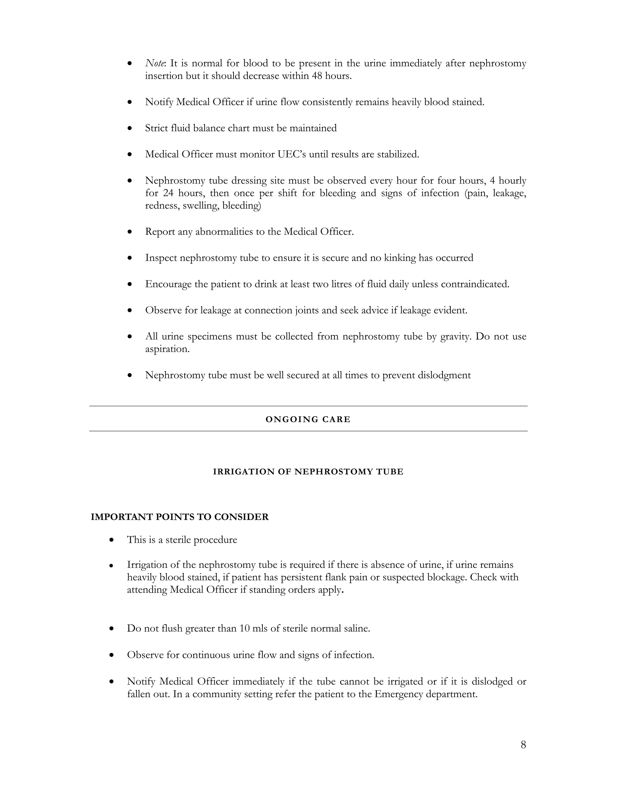 Nephrostomy tubes-toolkit (1) | PDF