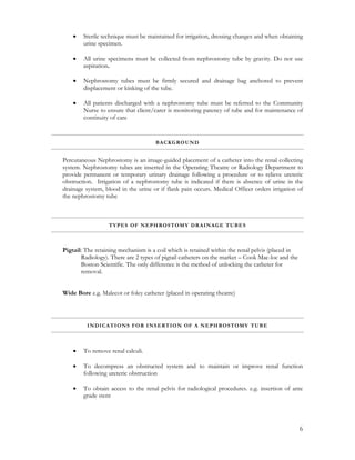 Nephrostomy tubes-toolkit (1) | PDF