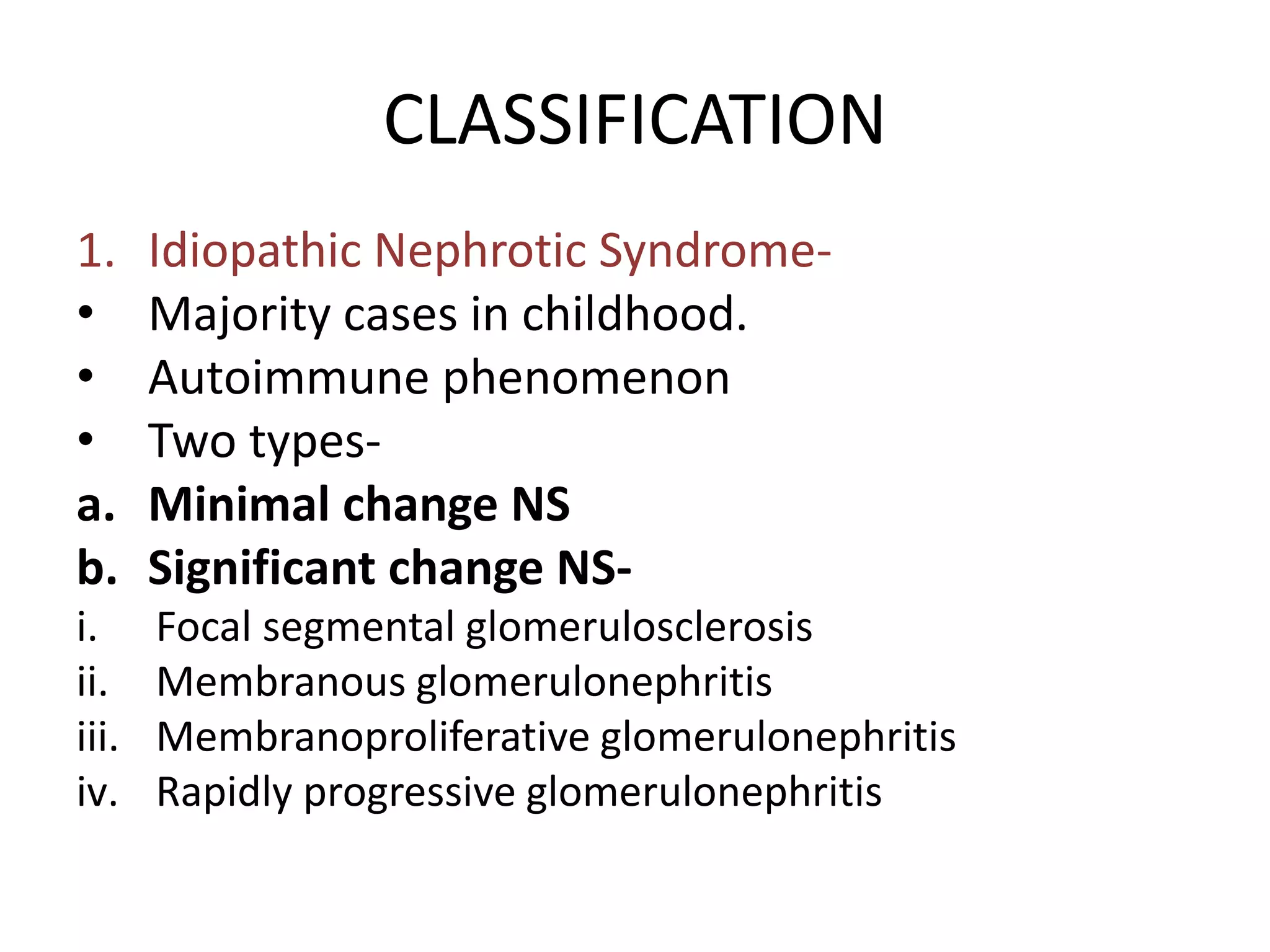 Nephrotic Syndrome | PPTX