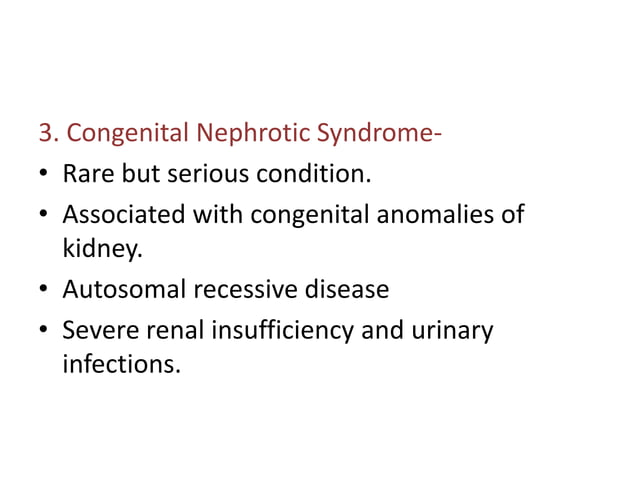 Nephrotic Syndrome | PPTX | Blood Disorders | Diseases and Conditions