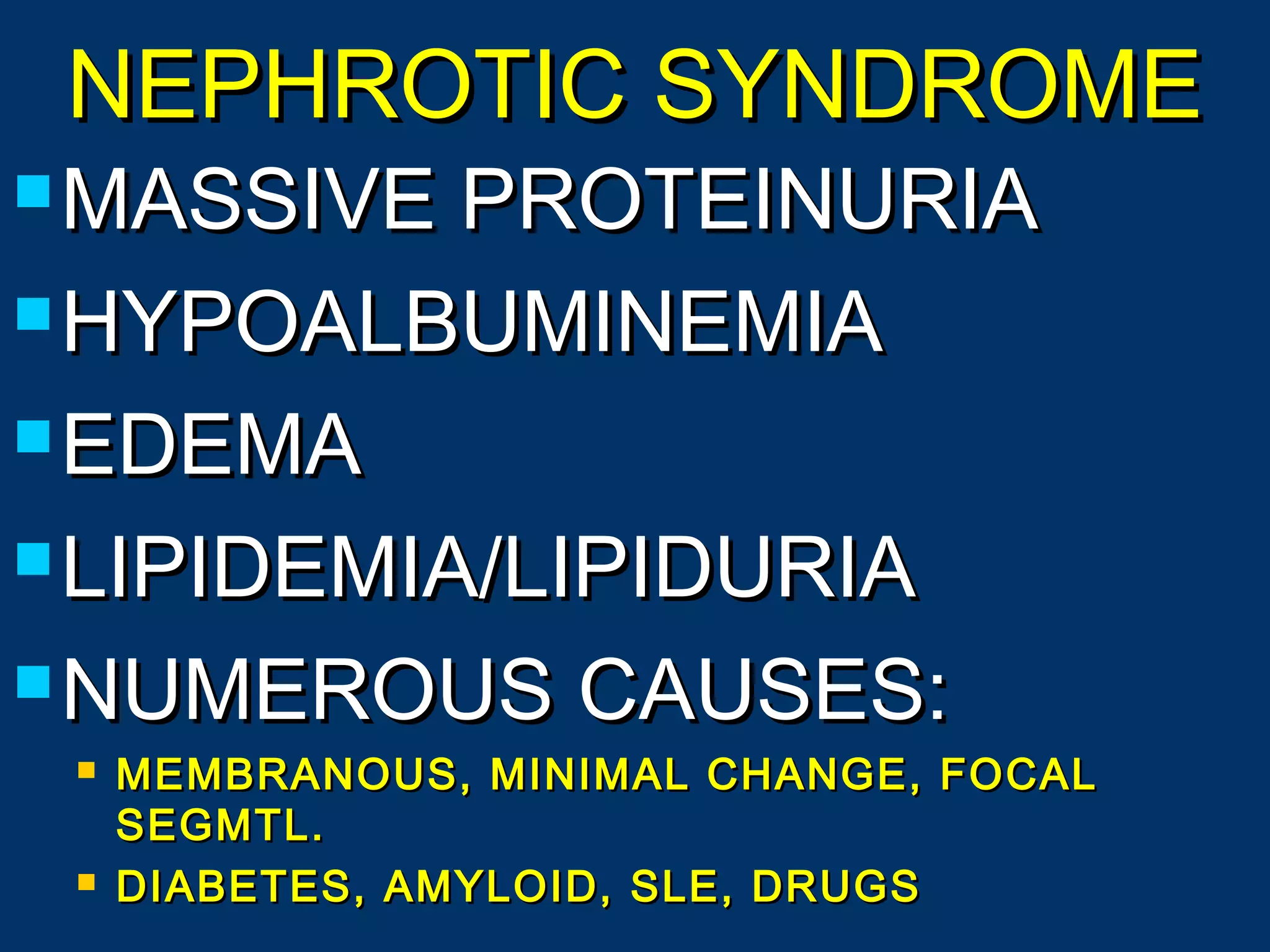 Nephrotic&nephritic syn csbrp | PPT