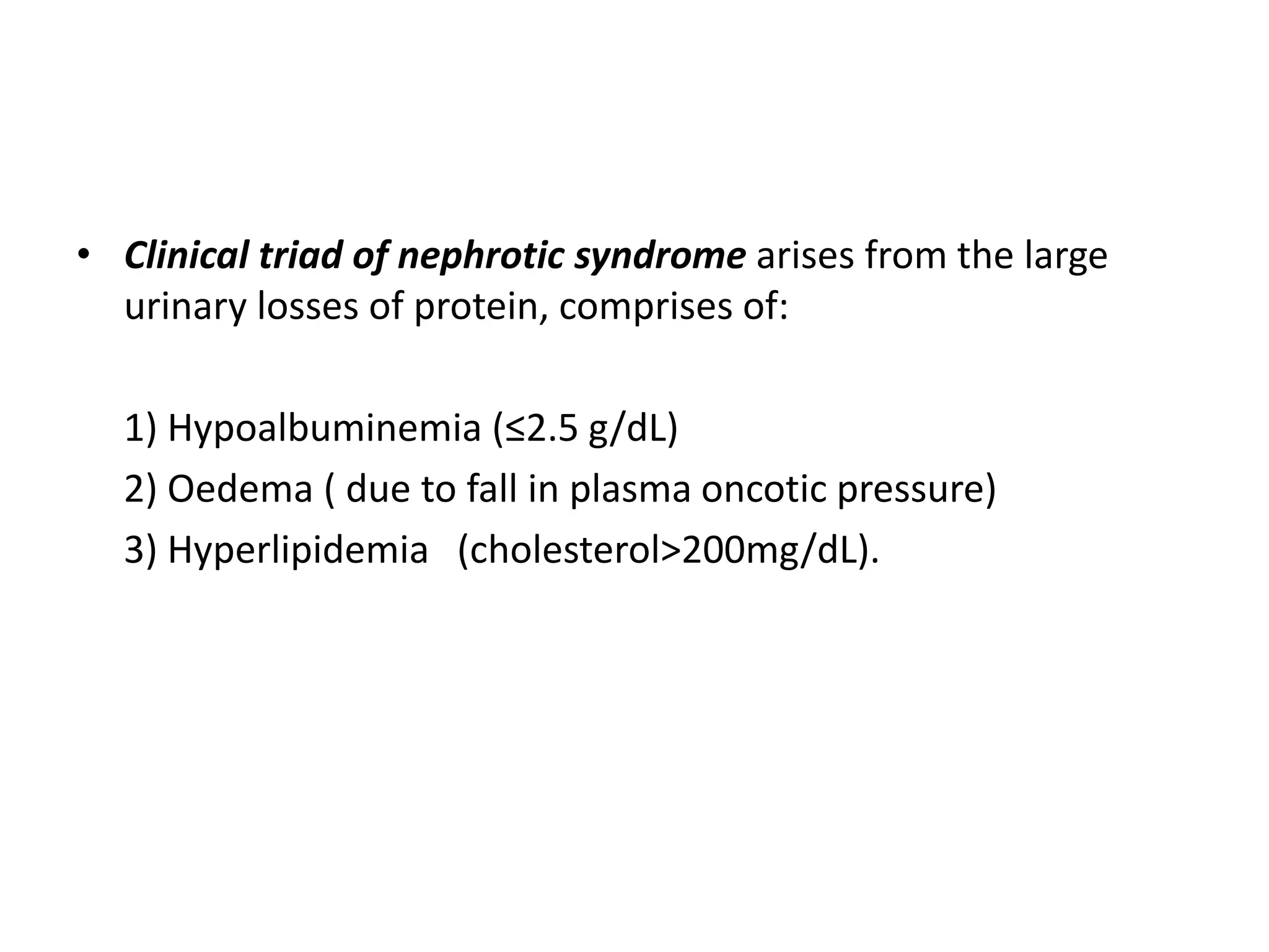 Nephrotic Syndrome | PPTX