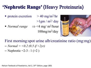 Nephrotic syndrome treatment update by Dr. G.Malini | PPTX