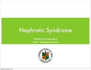 Nephrotic Syndrome - Clinical | PPT