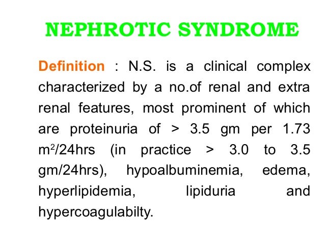 Nephrotic syndrome