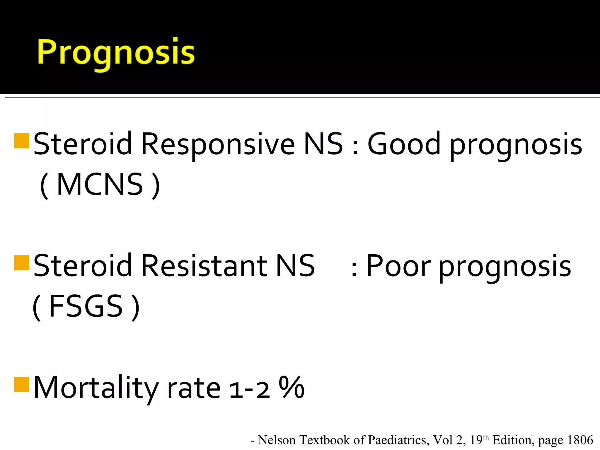 Nephrotic syndrome IN CHILDREN Lecture for MBBS | PPT