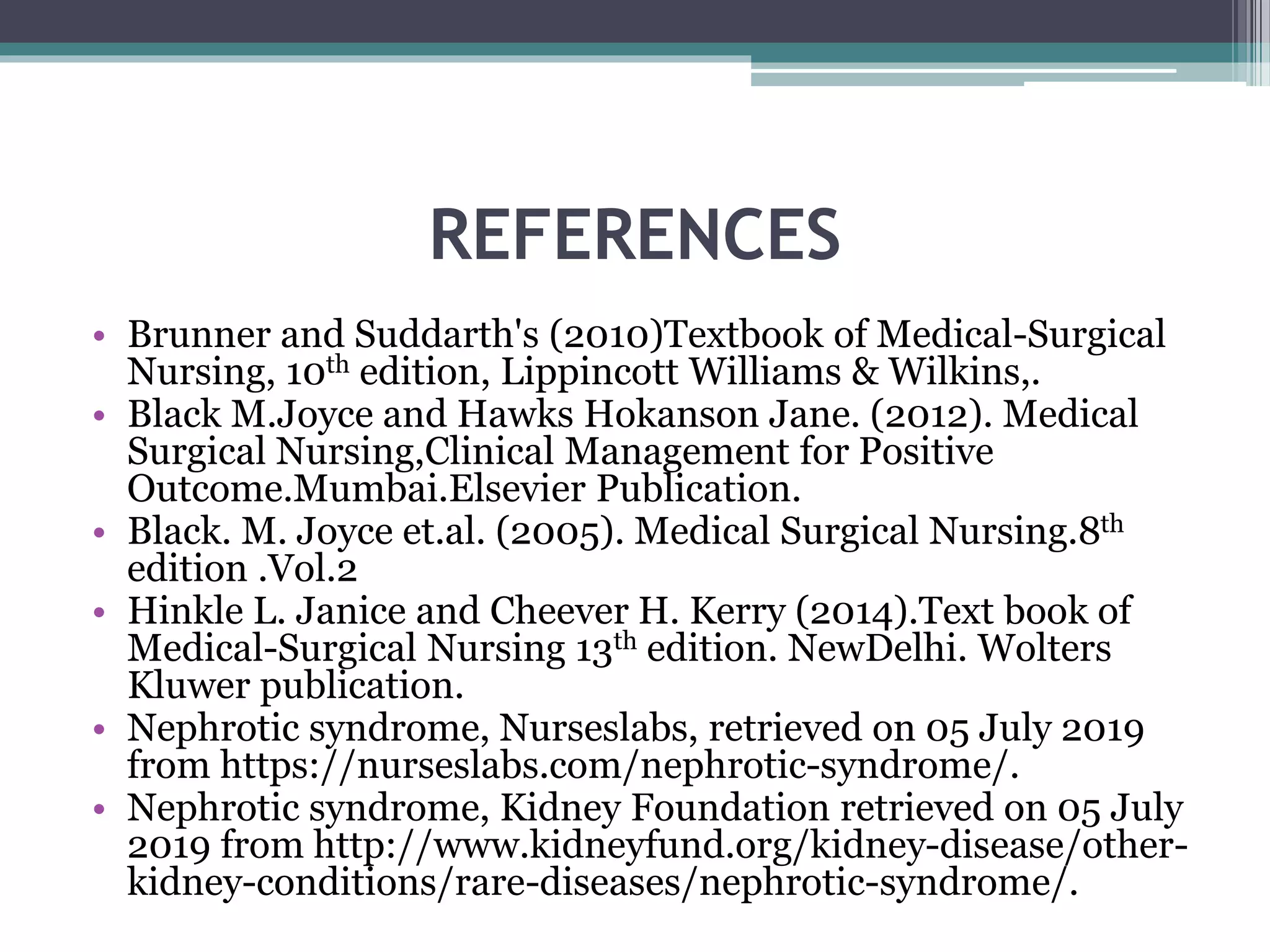 Nephrotic syndrome By Sachin Dwivedi | PPTX