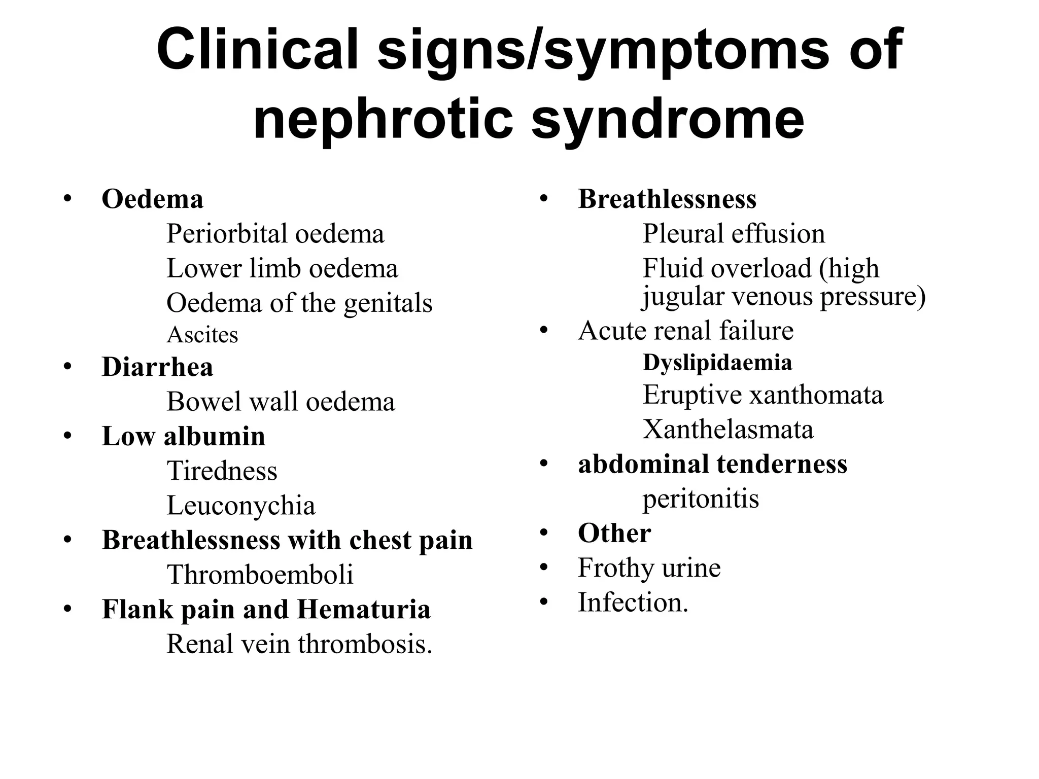 Nephrotic syndrome | PPT