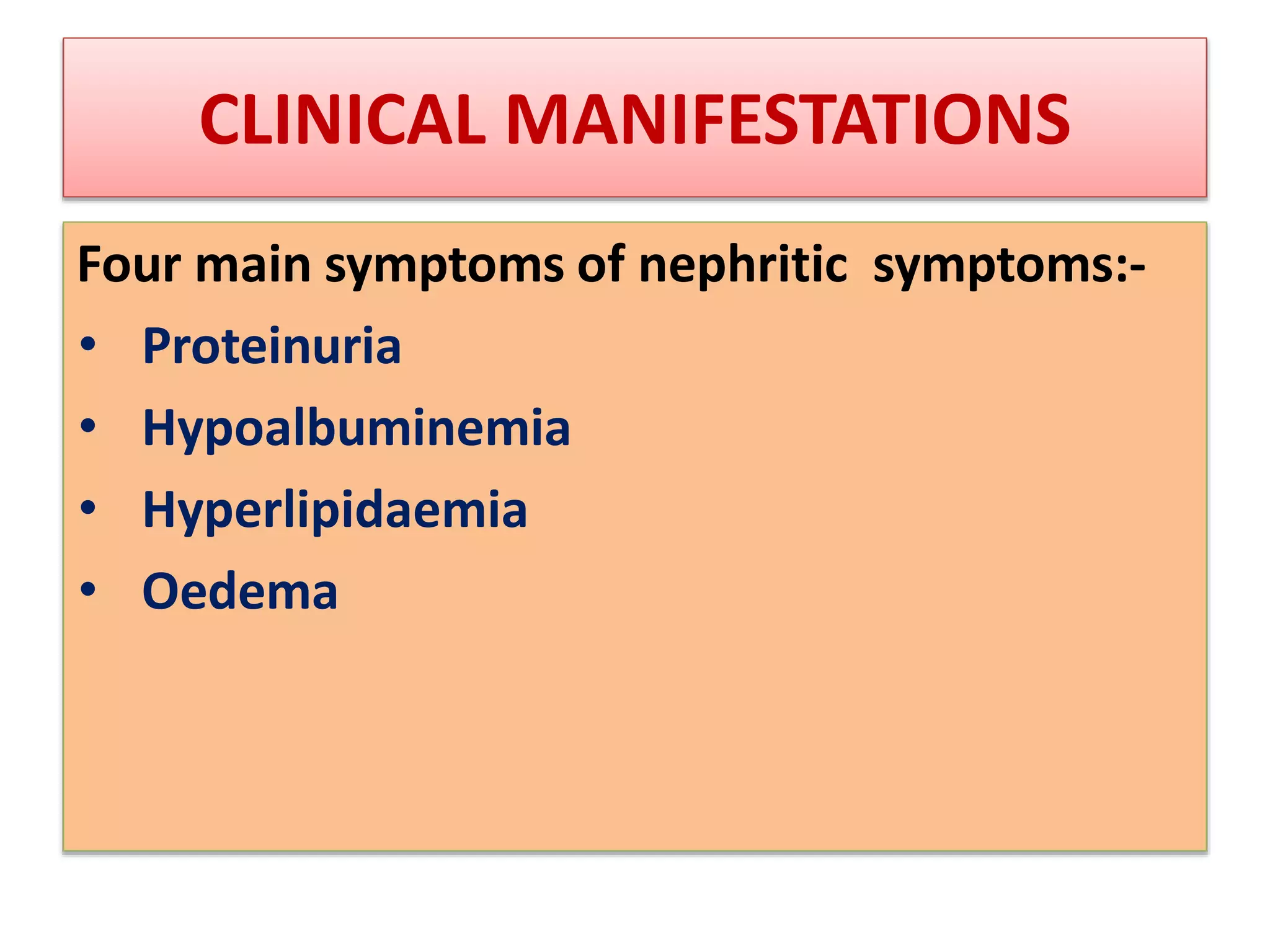 Nephrotic syndrome in children | PPT