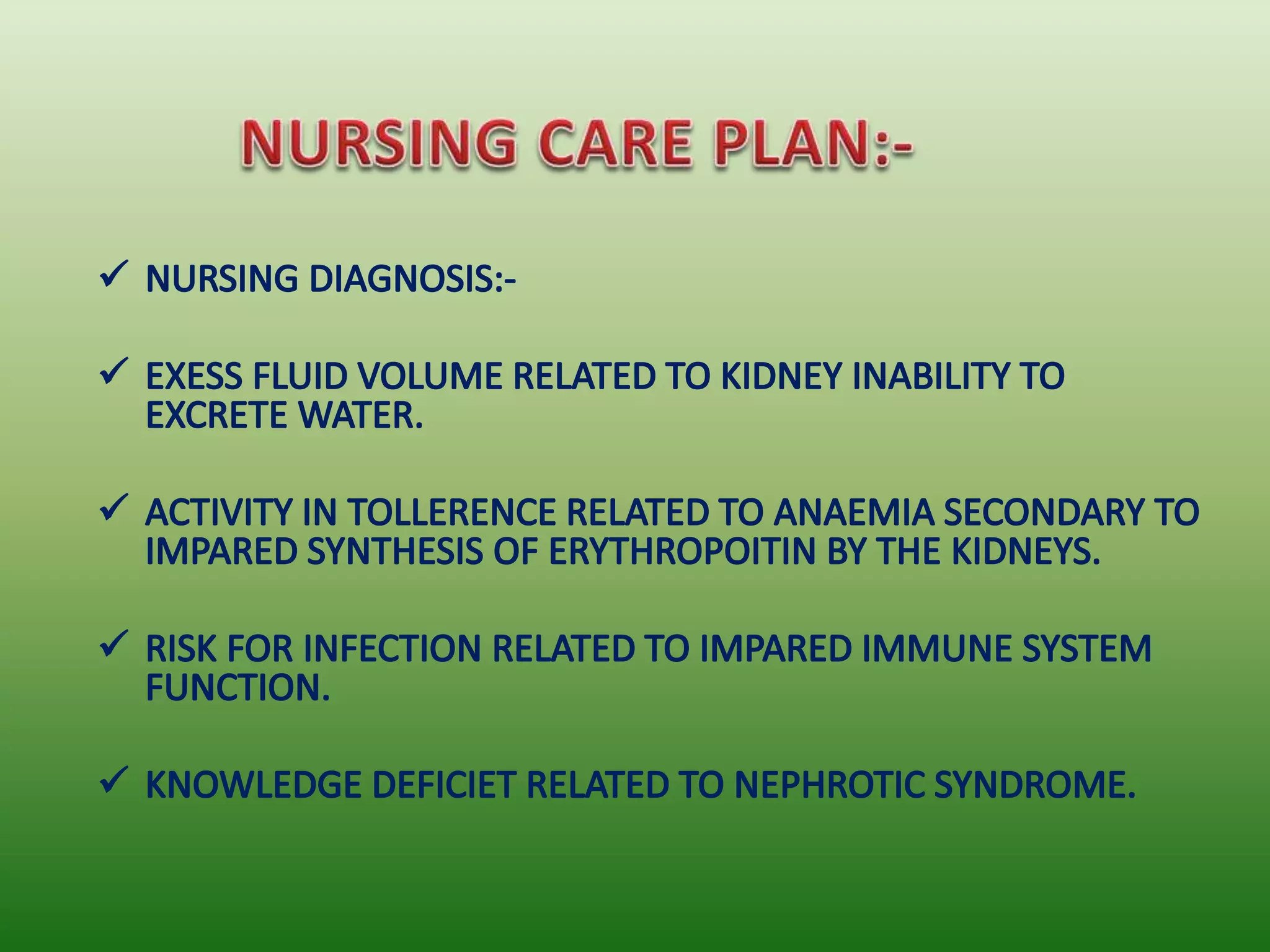 Nephrotic syndrome | PPT | Free Download