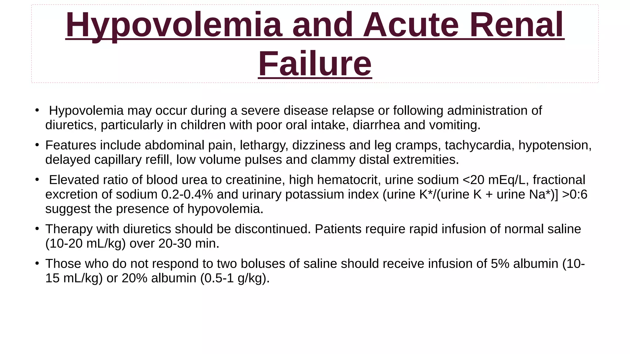 Nephrotic syndrome, Characterized by heavy proteinuria>3.5g/m/day in ...