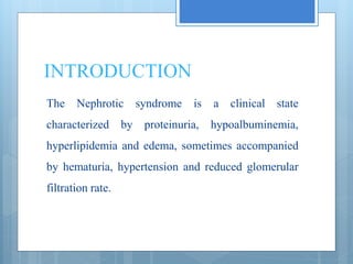 Pathophysiology Of Nephrotic Syndrome Ppt