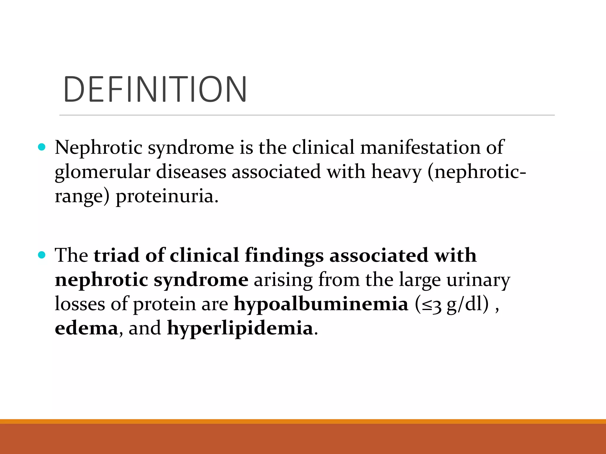 Nephrotic syndrome | PPT
