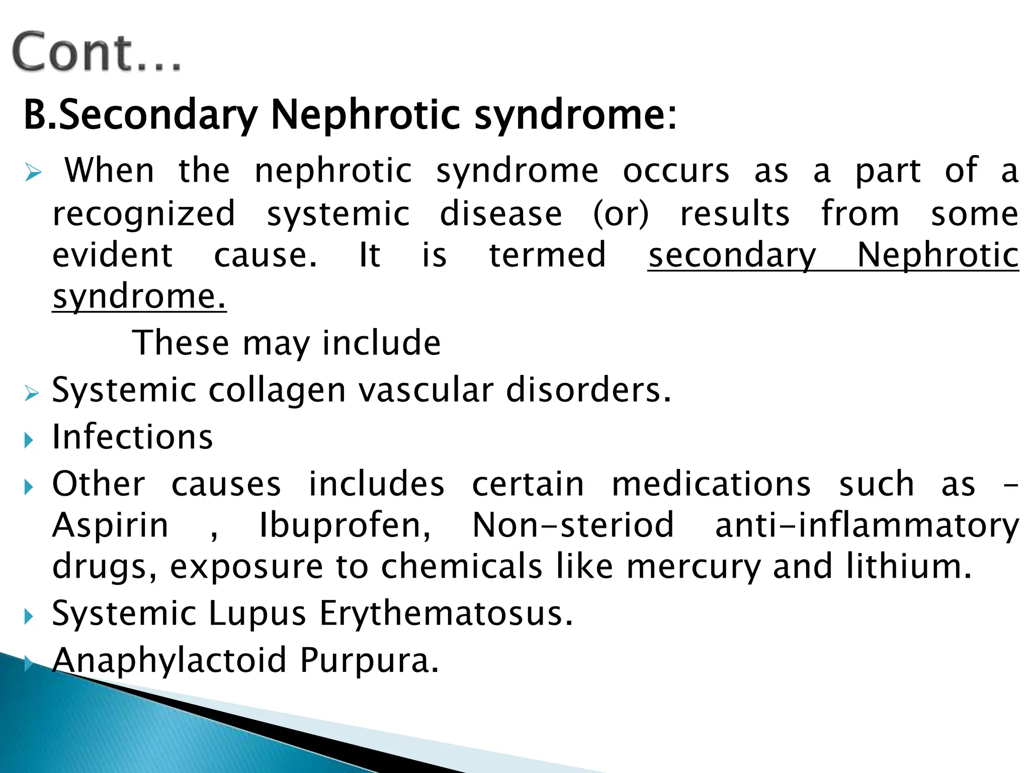 NEPHROTIC SYNDROME- Condition in pediatric | PPTX | Blood Disorders ...