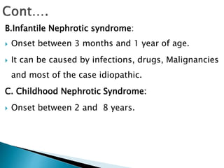 NEPHROTIC SYNDROME- Condition in pediatric | PPT