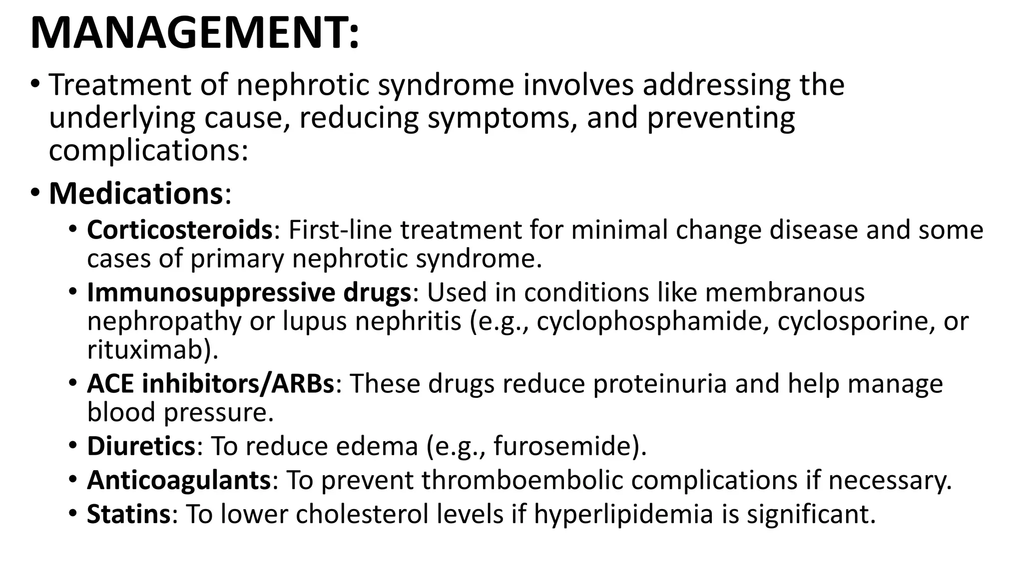 NEPHROTIC SYNDROME. a kidney disorder characterized by: Severe ...