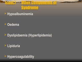 Nephrotic Syndrome powerpoint presentation | PPT