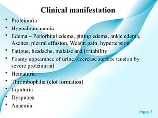 nephrotic syndrome.pptxkkkkkkkkkkkkkkkkkkkk | PPT