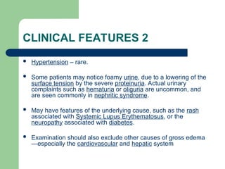 NEPHROTIC SYNDROME in Internal presentation .ppt