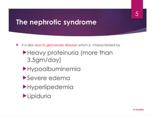 Nephrotic syndrome and complications of NS | PPTX