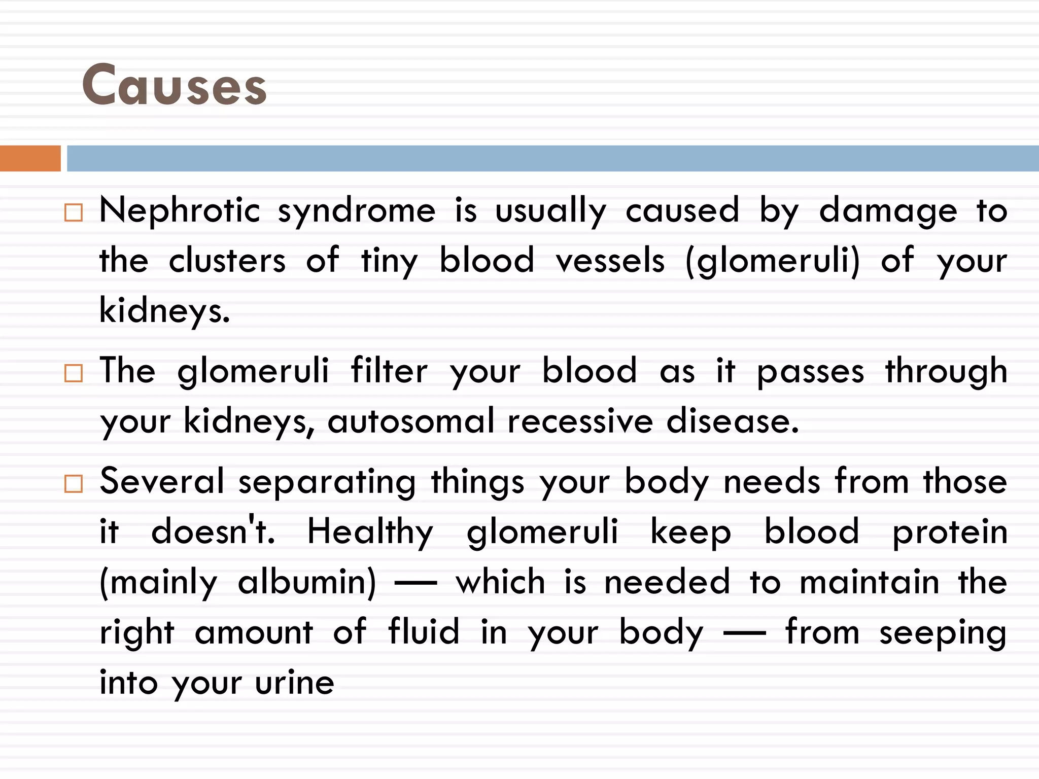 Nephrotic syndrome (Primary glomerulonephrosis) | PDF