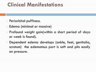 Nephrotic syndrome (Primary glomerulonephrosis) | PDF