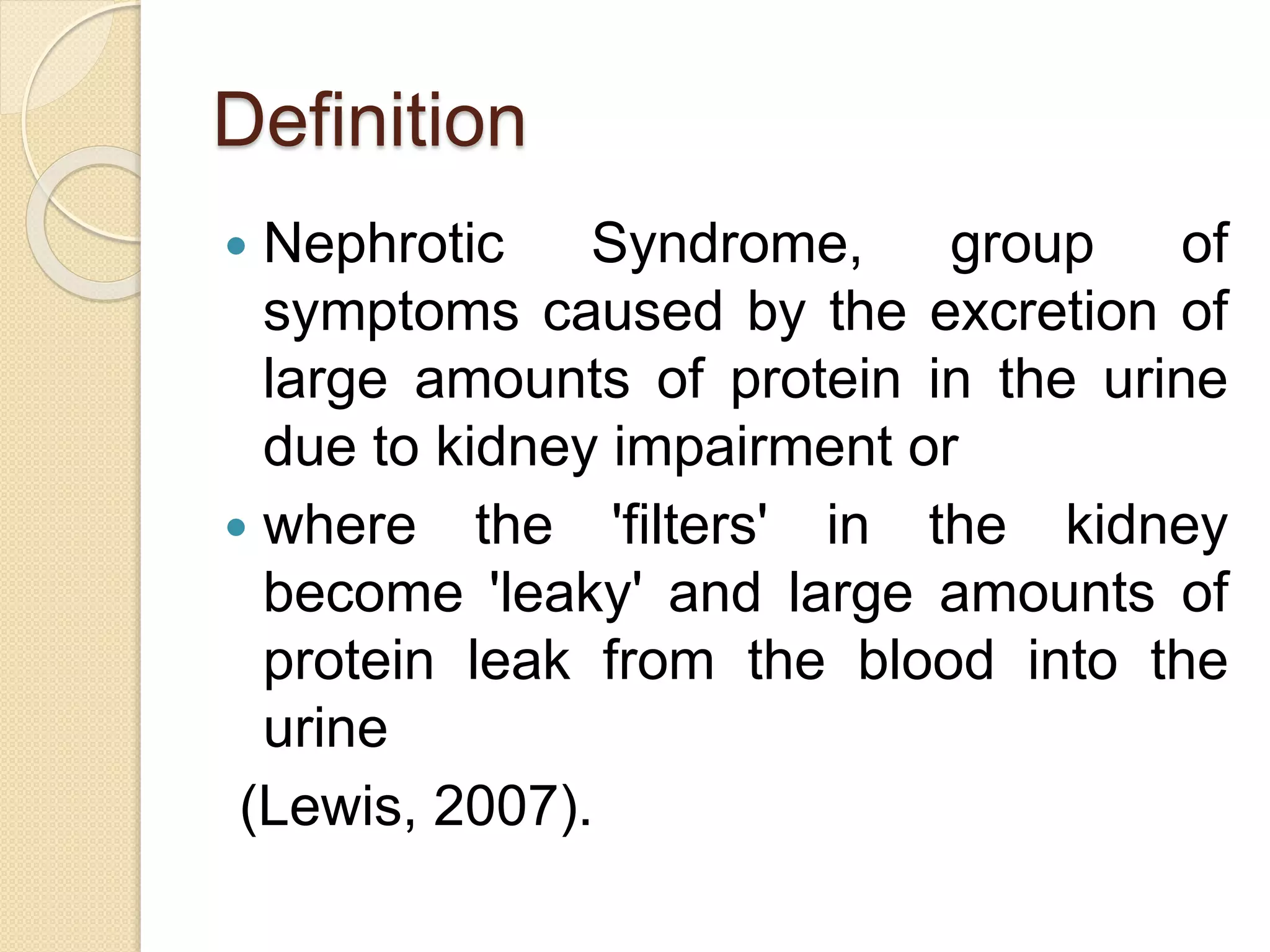 NEPHROTIC SYNDROME (2).pptx | Free Download