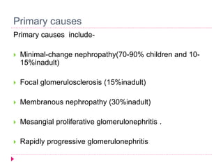 Nephrotic syndrome | PPTX