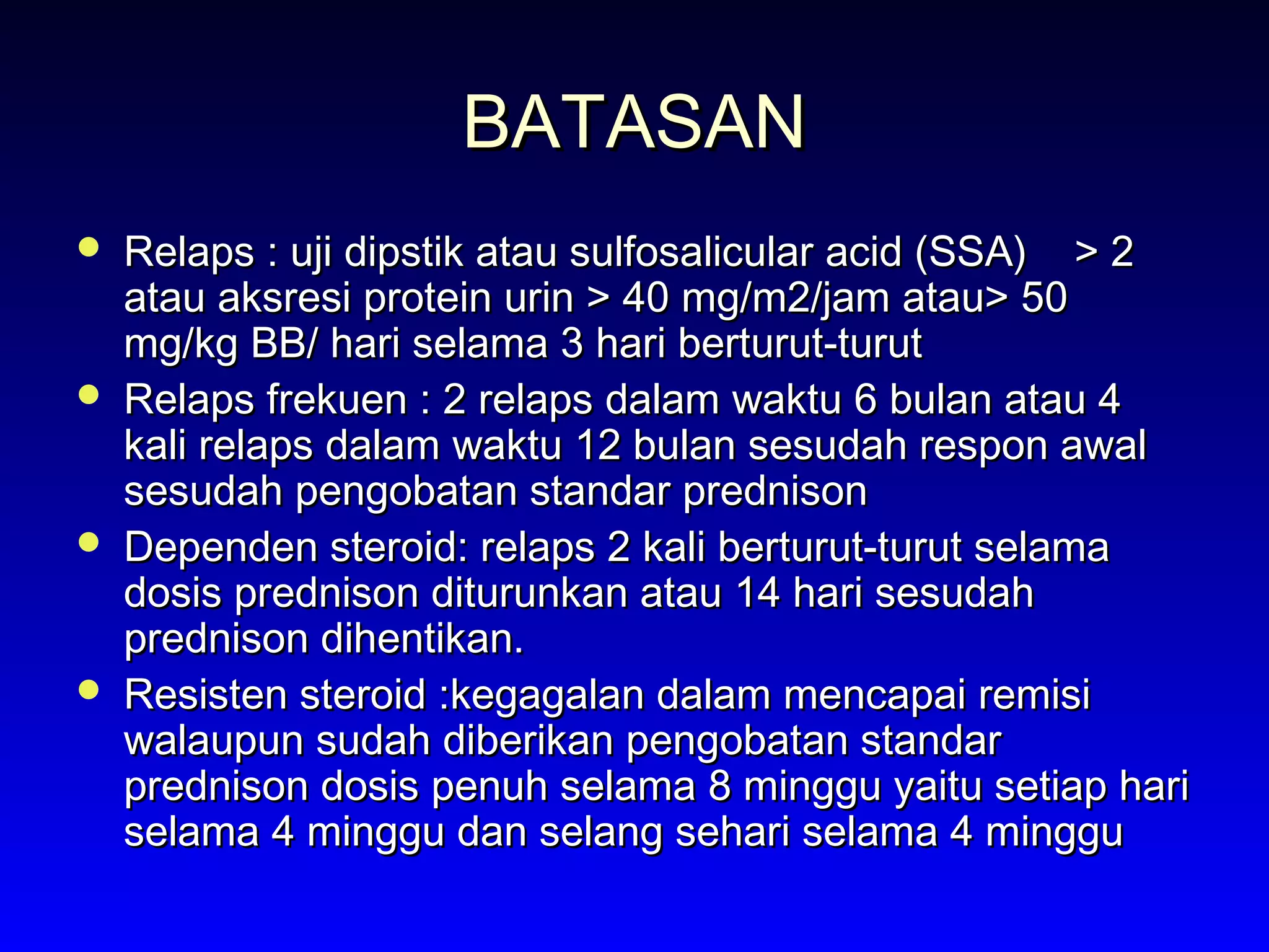 Nephrotic syndrome dan terapi | PPT