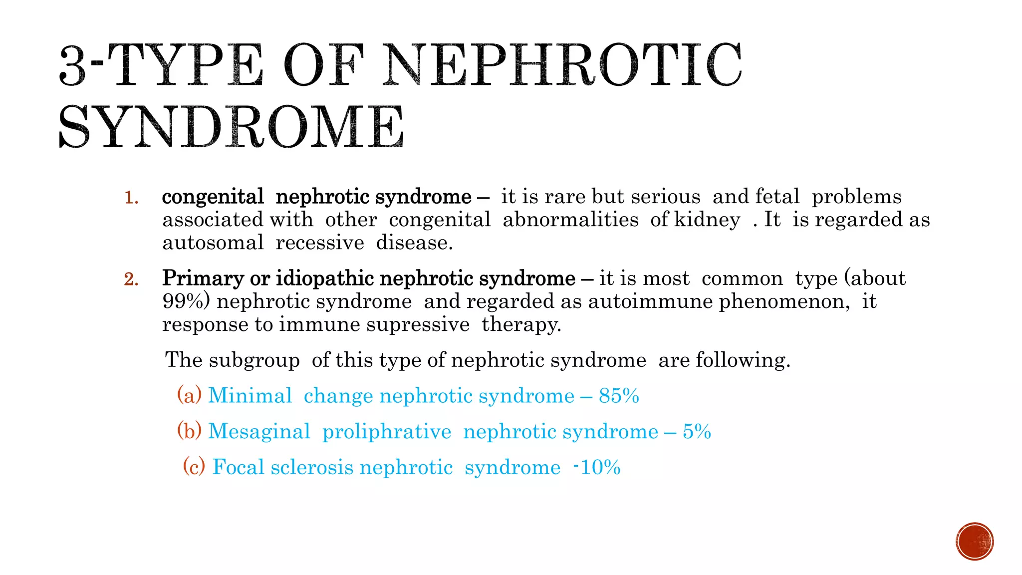 Nephrotic syndrome ppt (1) | PPTX