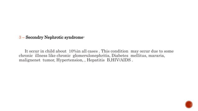 Nephrotic syndrome ppt (1) | PPTX | Endocrine and Metabolic Diseases ...