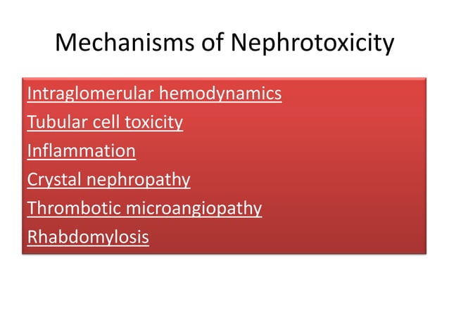 Nephrotoxicity eman 2013