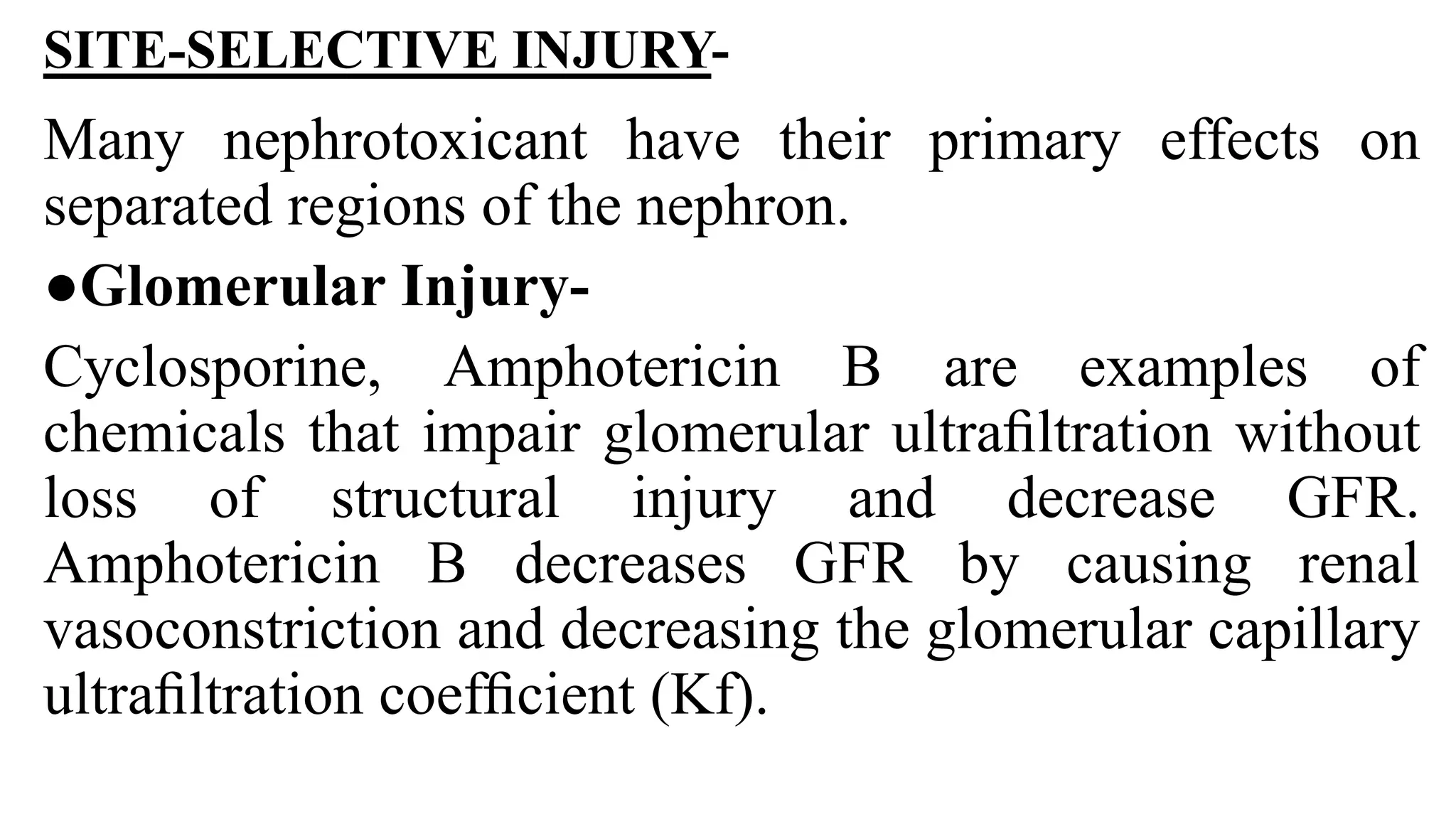 Nephrotoxicology - Toxic Responses of the Kidney | PPTX